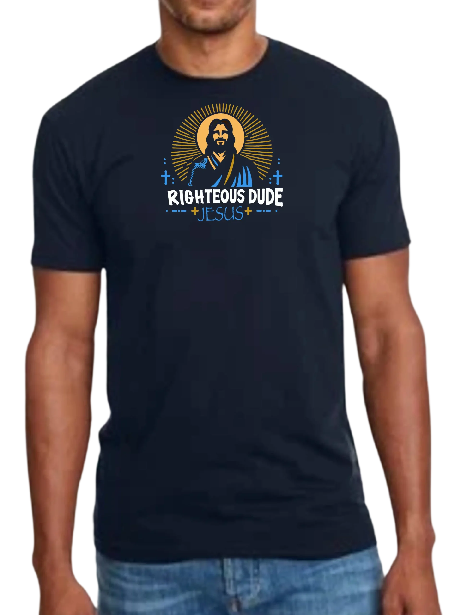 Jesus Christ-Blu&Gld - Righteous Dude Apparel